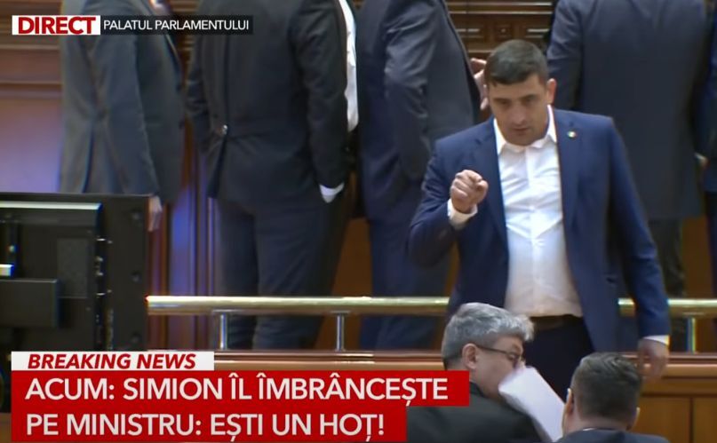 Ce nu s-a văzut: După ce a fost agresat de Simion, Virgil Popescu a ...