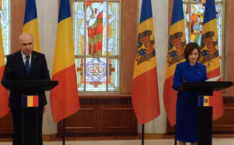 Ilie Bolojan şi Maia Sandu, conferinţă de presă: "Suveranitatea nu se ...