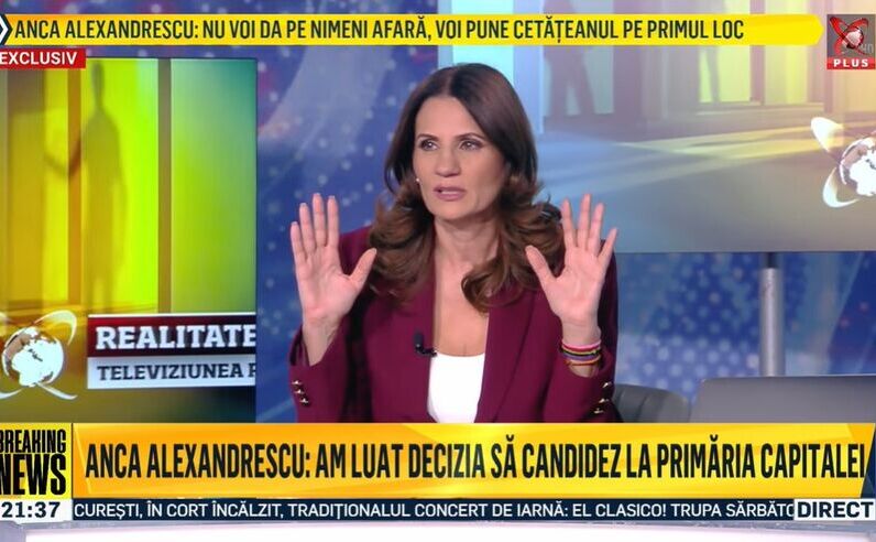 "Suveranista" Anca Alexandrescu anunţă, cu lacrimi în ochi, că intră în ...